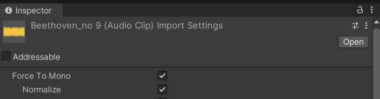 【Unity】サウンドファイル Audio Clip設定 最適化 とりあえず こうしておけば大丈夫 | くものす