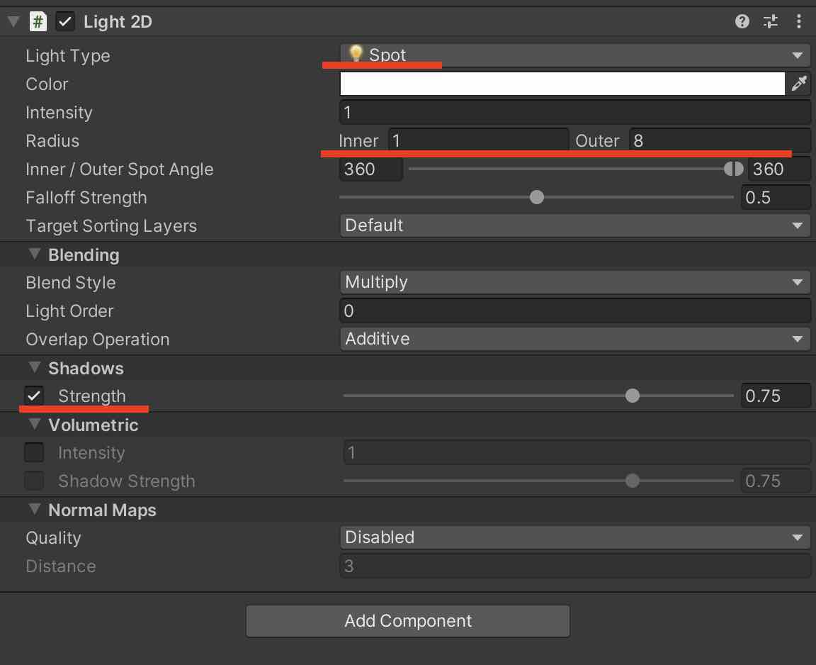 【Unity】2D Light シャドウを使う 4ステップ | くものす