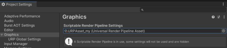 【Unity】プロジェクトを途中からURPにする | くものす
