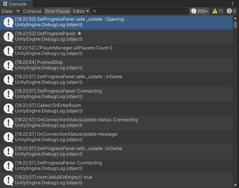 【Unity】Consoleで表示されるメッセージの行数を変える tips | くものす
